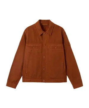 Stone Island Coach Jacket With Anti-drop Finish - Red Pottery