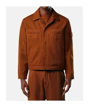 Stone Island Coach Jacket With Anti-drop Finish