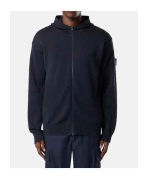 Stone Island Regular-fit Hooded Zip-up Jumper With Ribbed Trims