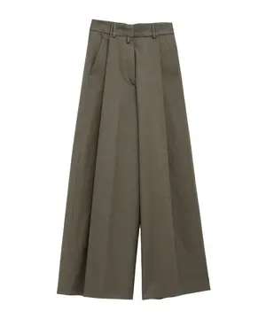Dries Van Noten Wide-leg Trousers - Khaki