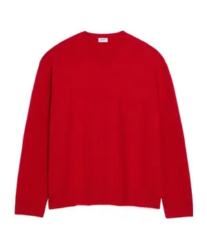 Celine Classic Elbow-patch Crewneck Sweater - Red