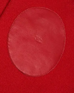 Celine Classic Elbow-patch Crewneck Sweater - Red