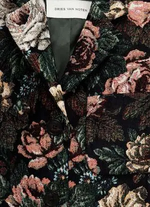 Dries Van Noten Single-breasted Floral Jacket