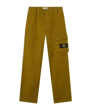 Stone Island Loose-fit Joggers With Drawstring Cuffs - Cactus