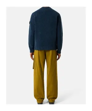 Stone Island Loose-fit Joggers With Drawstring Cuffs