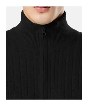 Stone Island Loose-fit Zip-up Stand Collar Jumper