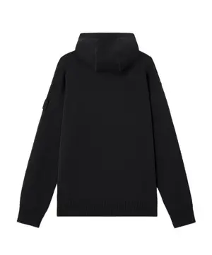 Stone Island Regular-fit Hooded Zip-up Jumper With Ribbed Trims
