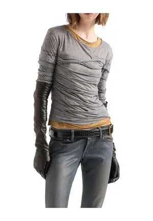7 For All Mankind Draped Long Sleeve Sweater