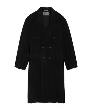Balenciaga Raw Edge Coat - Black
