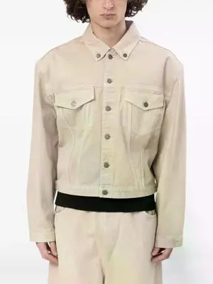 ENTIRE STUDIOS Shrunken Denim Jacket - Neutrals