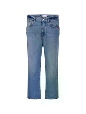 AMISH SUPPLIES Distressed Straight-leg Jeans - Blue