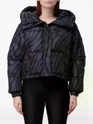 SAVE THE DUCK Rhiannon Zebra-print Puffer Jacket - Blue