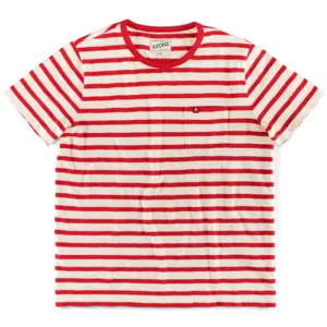 &SONS TRADING CO Breton Striped T Shirt - Red