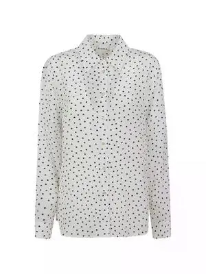 P.a.r.o.s.h Star-print Long-sleeve Shirt - White