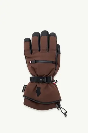 Moncler Padded Gloves - Brown