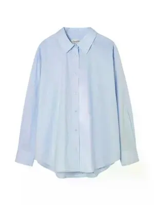 PSOPHIA Crystal-embellished Oversized Shirt - Blue