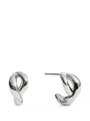 Monica Vinader Ochre Huggie Earrings - Silver