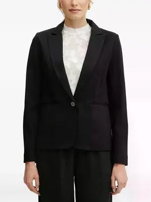 MORGAN Button-cuff Single-breasted Blazer - Black