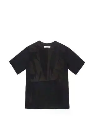 JIYONGKIM Sun-bleached Graphic-print T-shirt