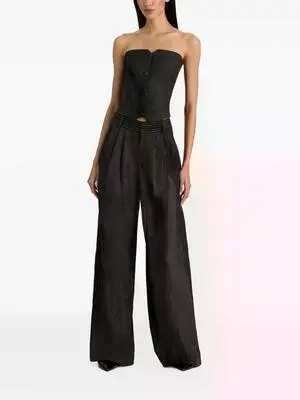 Alice + Olivia Kelcey Pinstripe Strapless Top