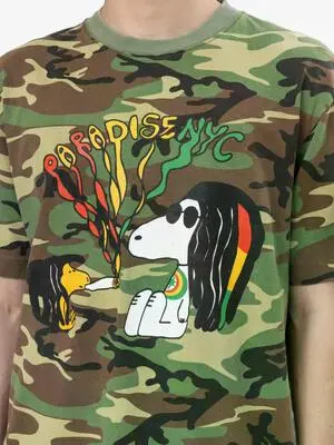 PARADISE NYC Beaglize Graphic-print Camouflage T-shirt
