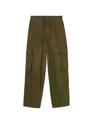 PSOPHIA Drawstring Straight-leg Trousers - Green