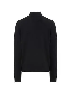Peserico Quarter-zip Knitted Sweater - Black