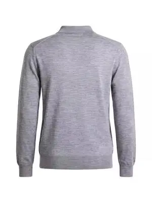 Peserico Virgin Wool Polo Shirt - Grey