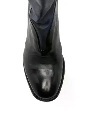 LEMARGO Leather Panelled Ankle Boots