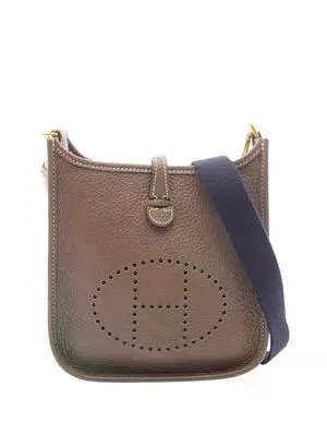 Hermès 2021 Clemence Evelyne I Tpm Crossbody Bag Brown