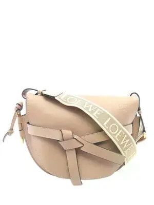 Loewe 2015-2026 Small Leather Gate Crossbody Bag - Neutrals