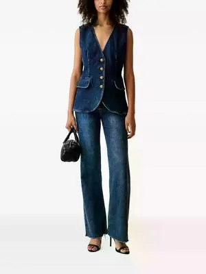 Luisa Spagnoli Button-fastening Denim Waistcoat
