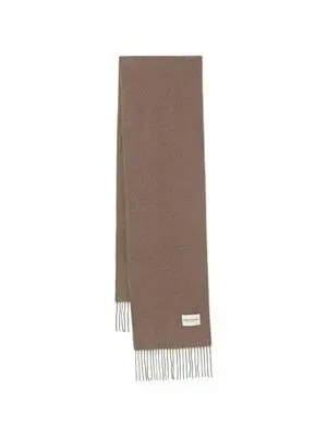 Marc O'polo Fringed Wool Scarf - Brown