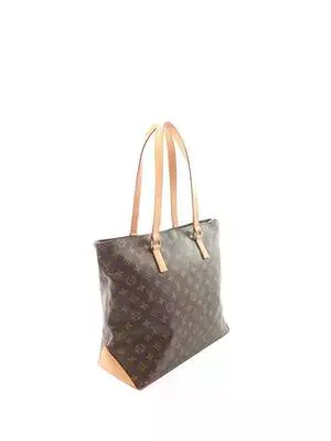 LOUIS VUITTON 2001 Monogram Cabas Mezzo Tote Bag