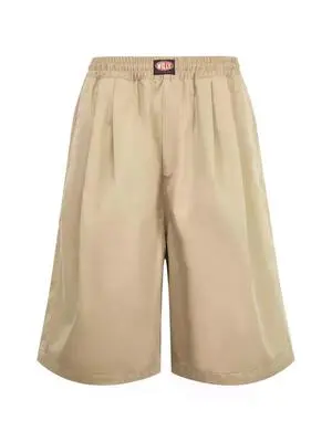 WILLY CHAVARRIA Orale Pleated Shorts - Neutrals
