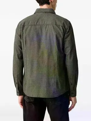 AERONAUTICA MILITARE Gingham Logo-embroidered Shirt