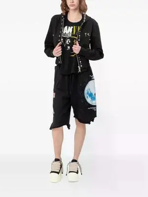 THUG CLUB Tc Studded Cropped Hoodie