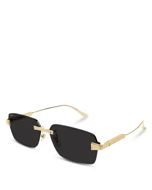 Cartier Rectangular Sunglasses, 63mm - Gold