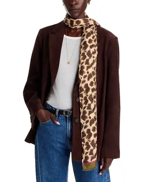 Echo Leopard Silk Scarf