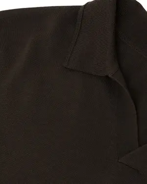 REISS Milburn Merino Wool Long Sleeve Polo Shirt