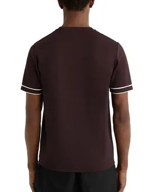REISS Oscar Textured Piped Tee