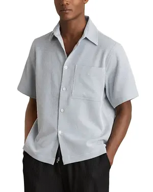 REISS Sensei Narrow Stripe Pocket Shirt