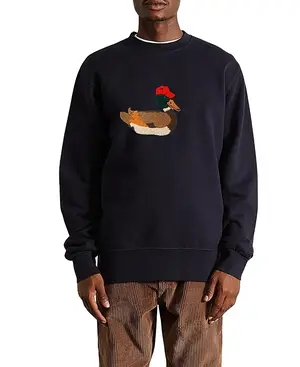 EDMMOND STUDIOS Duck Hunt Sweatshirt - Plain Navy