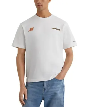 REISS X Mclaren Racing Collection Winner Lando Norris Cotton T-shirt - White