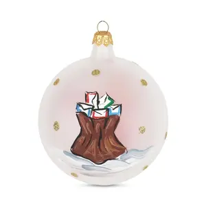 VIETRI Old St. Nick Sending Letters Ornament