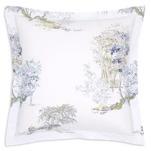 YVES DELORME Lande Jacquard Decorative Pillow, 18 X 16 - Blue