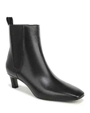 Sam Edelman Peony Leather Ankle Boots - Black