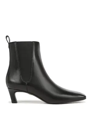 Sam Edelman Peony Leather Ankle Boots - Black