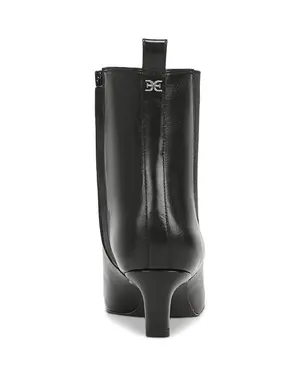 Sam Edelman Peony Leather Ankle Boots - Black