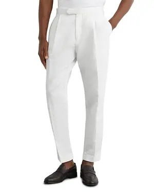 REISS Tapered Pleat Trousers